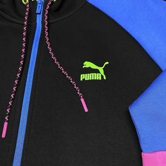 Puma | Shirts | Puma Tech Fleece Zip Up Hoodie Mens Sizes Vintage Rare ...